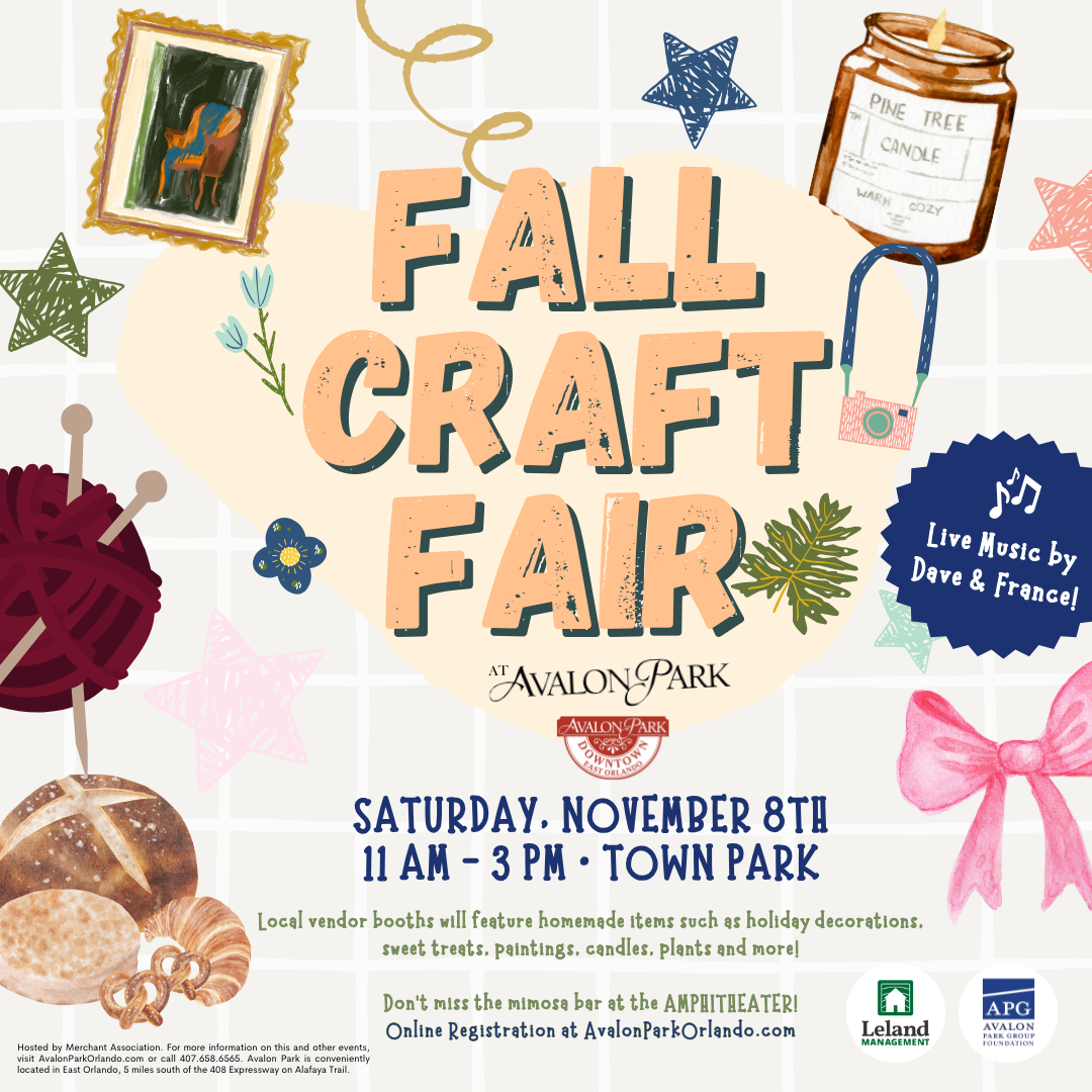 Fall Craft Fair | Downtown Avalon Park Orlando